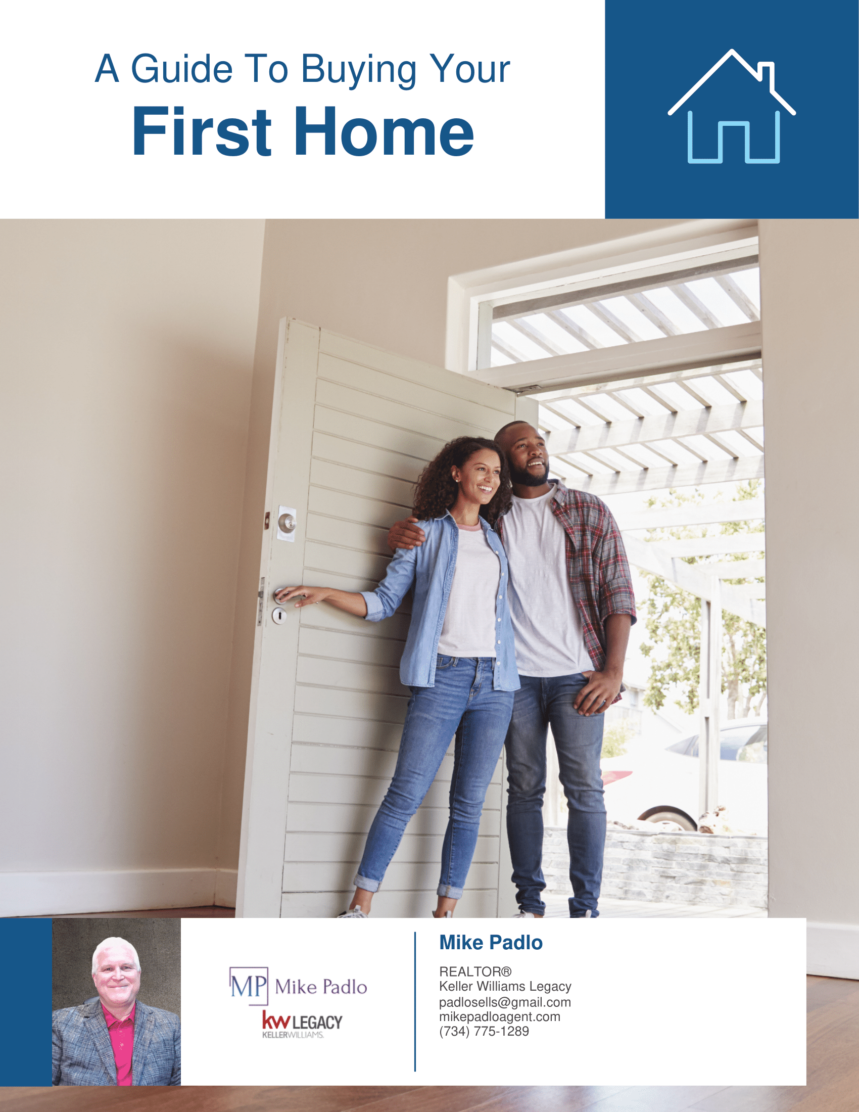 KCM FirstTimeHomebuyerGuide-COVER PAGE – Mike Padlo – Real Estate Agent